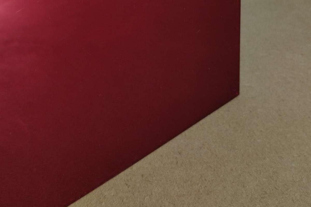 Garnet Red Mirror Acrylic (1 Side) - 1/8" (3mm)