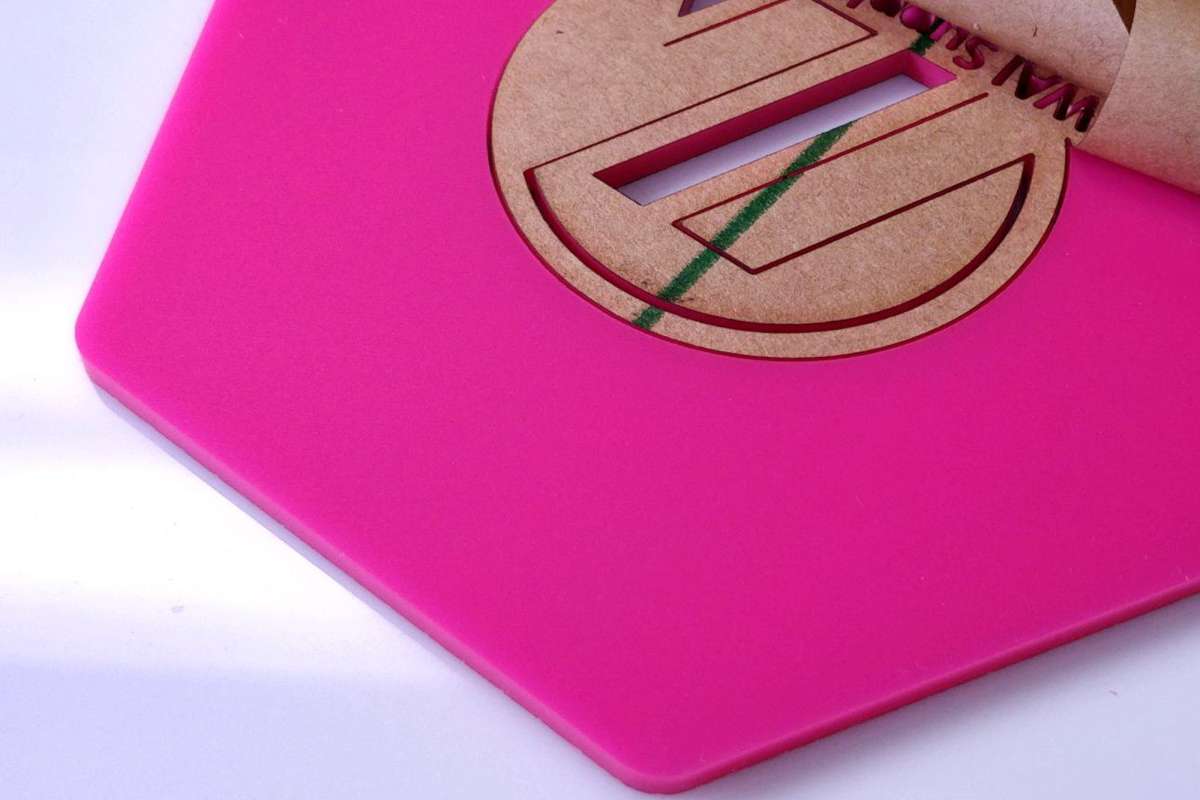 Matte Hot Pink Acrylic (2 Sides) - 1/8" (3mm)