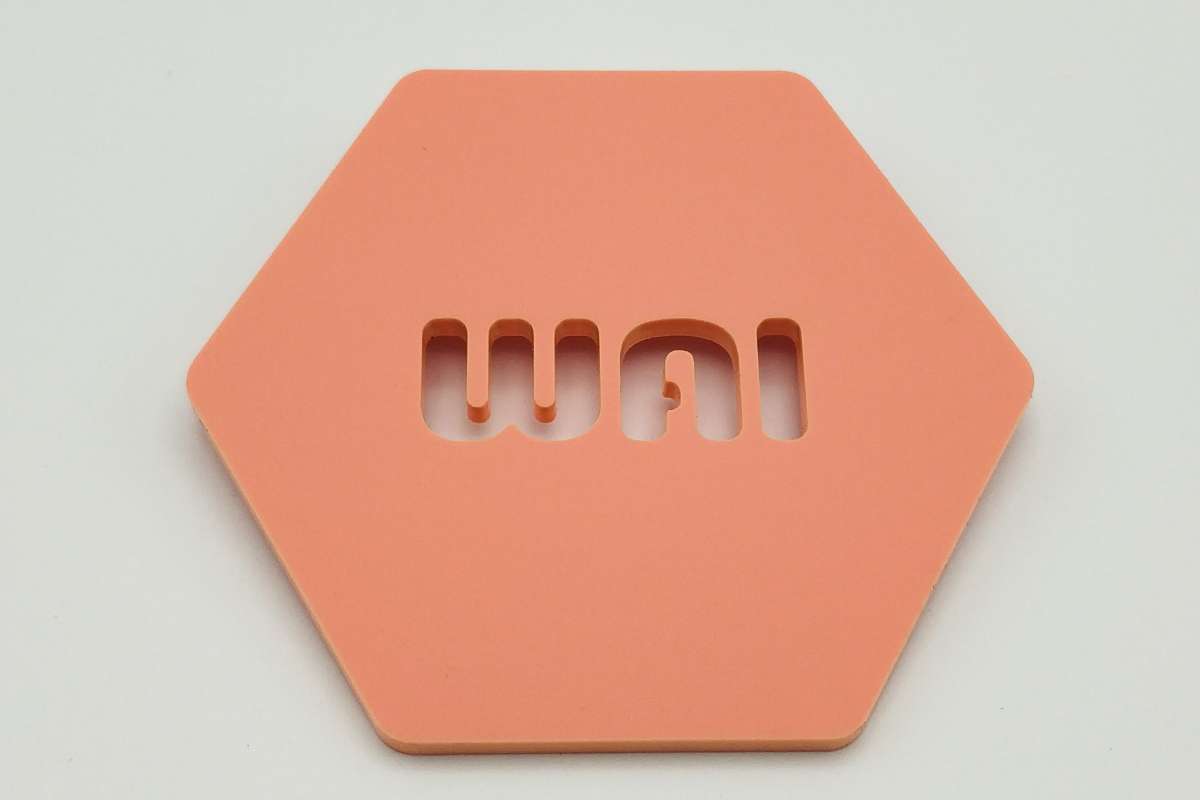 Matte Coral Candy Acrylic (2 Sides) - 1/8" (3mm)