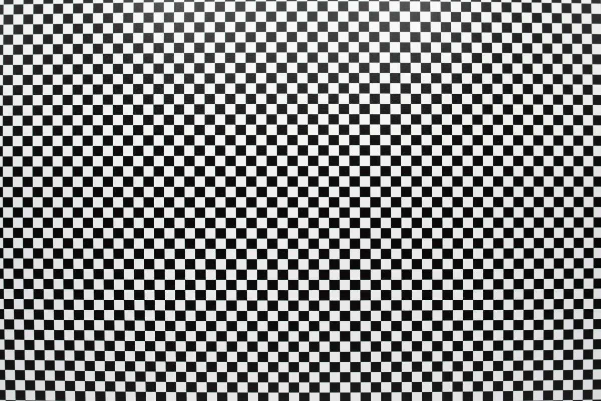 uniWAI Black And White Checkered Mini Pattern